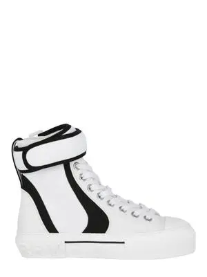 Burberry High-top Logo Sneakers - White/black