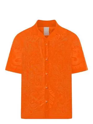 Nike X Nocta Drapers Button Upin - Safety Orange/total Orange