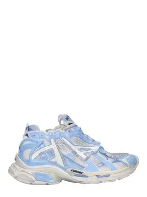 Balenciaga Runner Sneakers White/light Blue