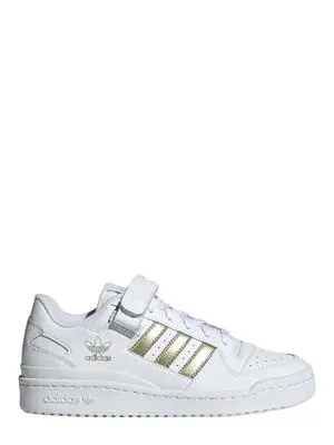 Adidas Forum Low Gold Metallic Sneakers - Cloud White/core Black