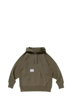 WTAPS X Champion Reverse Weave Hooded Sweatshirt - Olivedrab Green