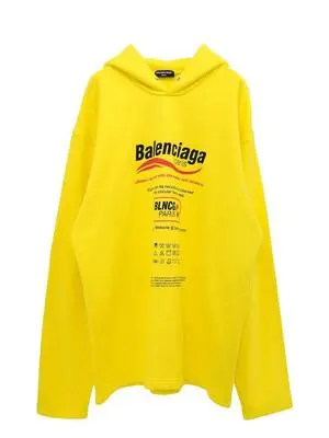 Balenciaga Dry Cleaning Logo Hoodie - Yellow
