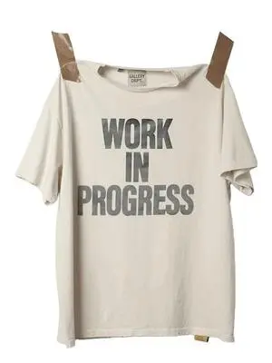 GALLERY DEPT. Work In Progress Tee Shirt - Archival White