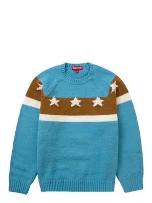 Supreme Stars Sweater Dusty Blue
