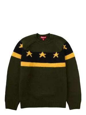 Supreme Stars Sweater Green