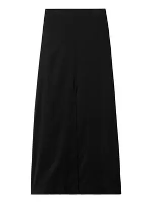 Dries Van Noten Satin-crepe Maxi Skirt - Black