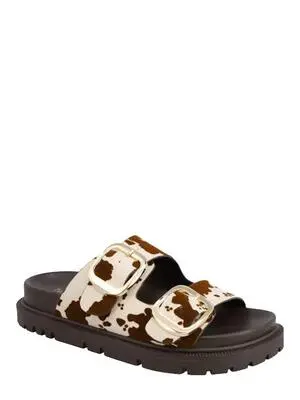 Mia Alttar Slide Sandal - Brown Cow
