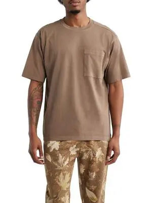 Bp. Washed Oversize Pocket T-shirt - Brown Shiitake Washed