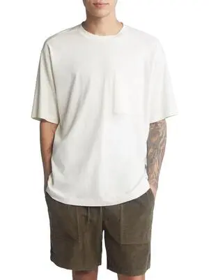 Bp. Washed Oversize Pocket T-shirt - Ivory Egret