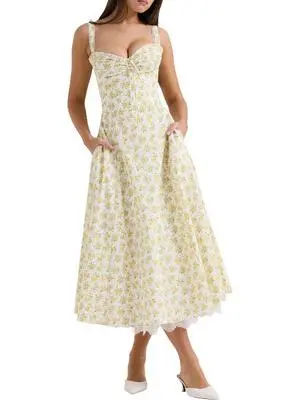 HOUSE OF CB HOUSE OF CB Rosalee Floral Cotton Dress