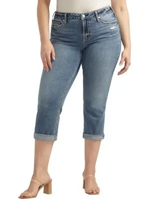 SILVER JEANS CO. Suki Mid-rise Capri Jeans - Indigo