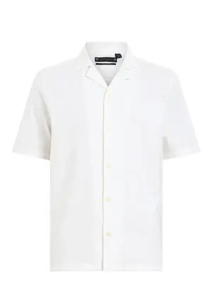 ALLSAINTS Hudson Camp Shirt Cliff White