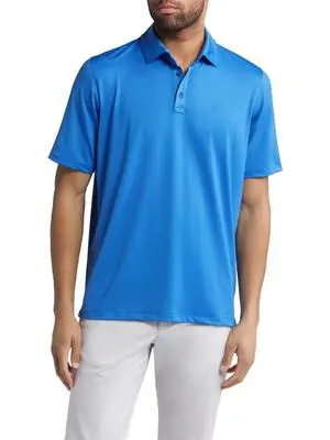 Johnston & Murphy Xc4 Cool Degree Performance Polo - Blue/navy