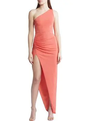 Katie May Desiree One-shoulder Maxi Dress - Nectarine