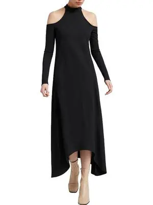 MARCELLA Kalene Cold Shoulder Maxi Dress - Black