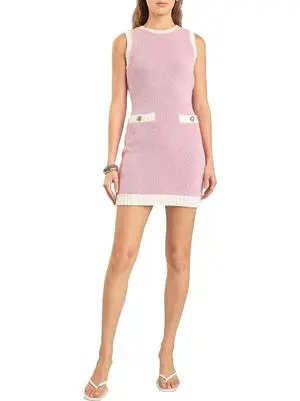 Endless Rose Knit Minidress - Pink/ivory