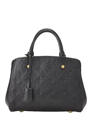 LOUIS VUITTON Monogram Empreinte Montaigne Bag - Black