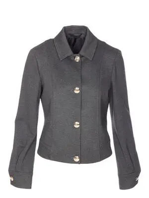 Liu Jo Blazer With Logo Buttons - Grey