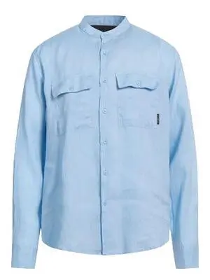 John Richmond Shirt Sky Size Linen - Blue