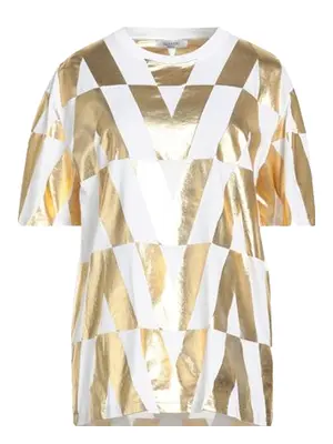 Valentino Garavani Logo-print T-shirt - Gold