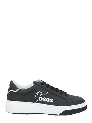 Dsquared2 Leather Low-Top Sneakers Black