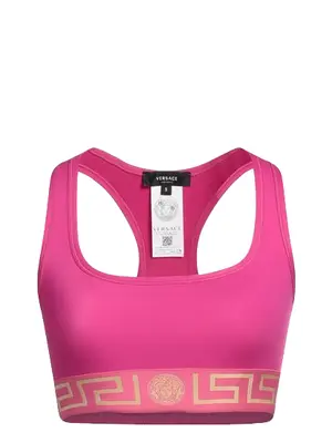 Versace Woman Top Black Size S Polyamide, Elastane, Polyester Pink