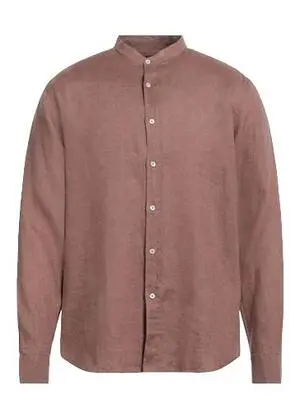 LIU •JO MAN Shirt Size Linen - Brown