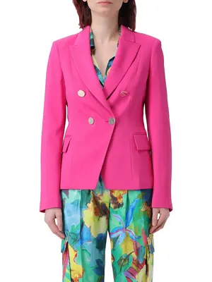 Liu Jo Double Breasted Jacket - Fuchsia