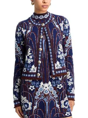 Cara Cara Livi Knit Jacket Fontaine Navy