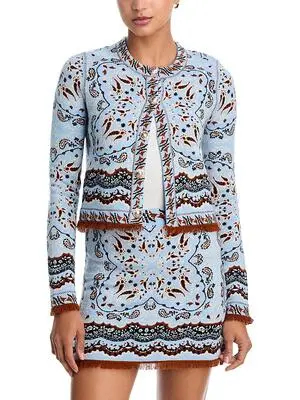 Cara Cara Livi Knit Jacket Paisley Scarf