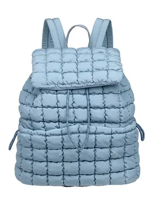 SOL AND SELENE Sol & Selene Vitality Puffer Backpack Sky Blue