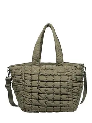 SOL AND SELENE Dreamer Puffer Extra Large Tote - Olive