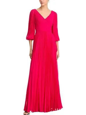 Rickie Freeman For Teri Jon Chiffon Gown - Fuchsia