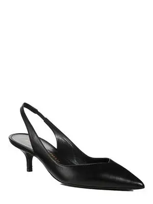 STUART WEITZMAN Eva 50 Slingback Pumps - Black