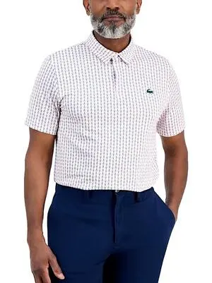 Lacoste Regular Fit Logo Golf Polo Shirt - Flamingo/ Flour
