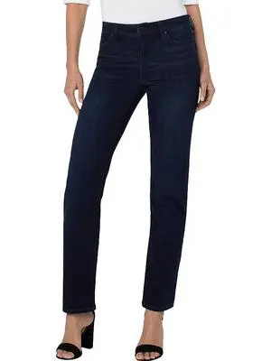 LIVERPOOL Sadie Mid Rise Straight Jeans - Halifax