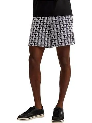TED BAKER LONDON Regular-Fit Printed Drawstring Shorts