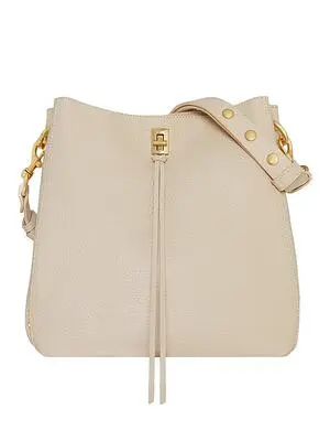 Rebecca Minkoff Darren Leather Shoulder Bag - Stone