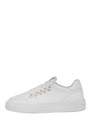 STUART WEITZMAN Courtside Pearl Sneakers - White