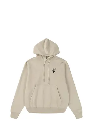 Off-White Bubble Arrow Skate Hoodie 'abbey Stone - Cream