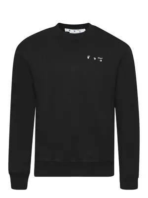 Off-White Caravag Paint Slim Crewneck - Black