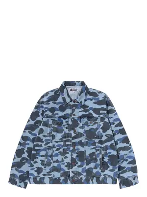 A BATHING APE Color Camo Denim Jacket - Blue