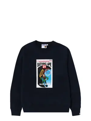 A BATHING APE Relaxed Fit Crewneck - Blue