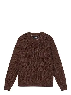 StÜssy 2 Tone Loose Gauge Sweater - Brown