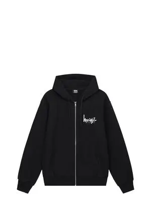 StÜssy Flipped Zip Hoodie - Black