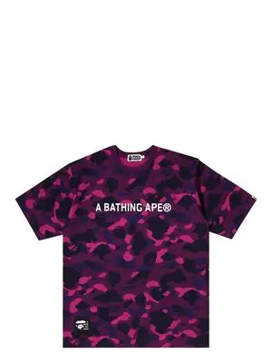A BATHING APE Color Camo Shark Tee 'purple' Purple