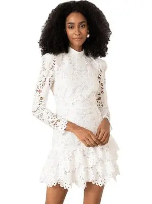 lace black dress short Black Lace Cut Out Mini Dress