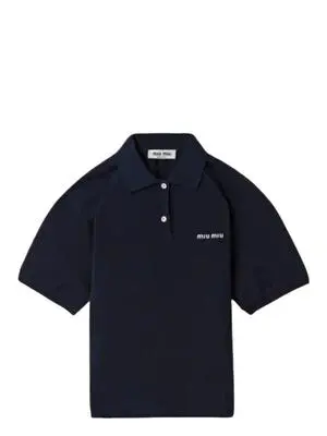 MIU MIU Miu Miu Cotton Piqué Polo Shirt