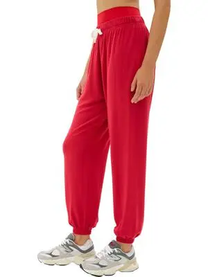 Splits59 Andie Oversized Fleece Sweatpant - Pirate Red