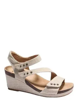 HALSA FOOTWEAR Gisella Wedge Sandal - Natural